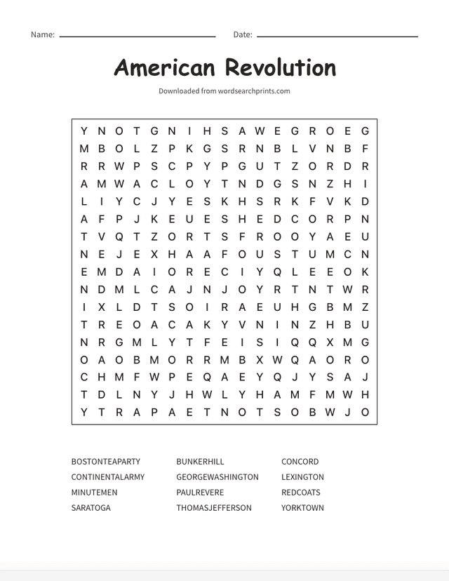 Civil Rights Word Search Puzzles | Word Search