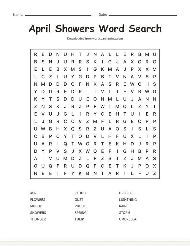Word Search Prints — Create and Print Custom Word Searches