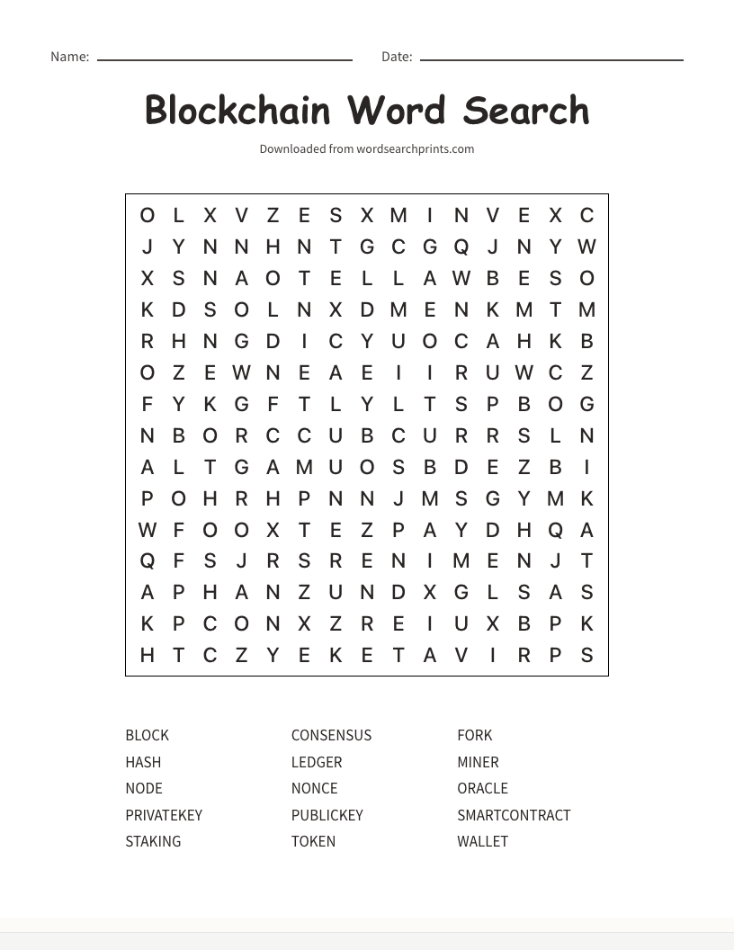 Technology Word Search Puzzles | Word Search