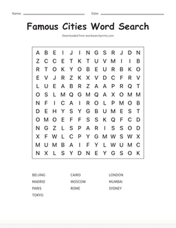 World Geography Word Search Puzzles | Word Search