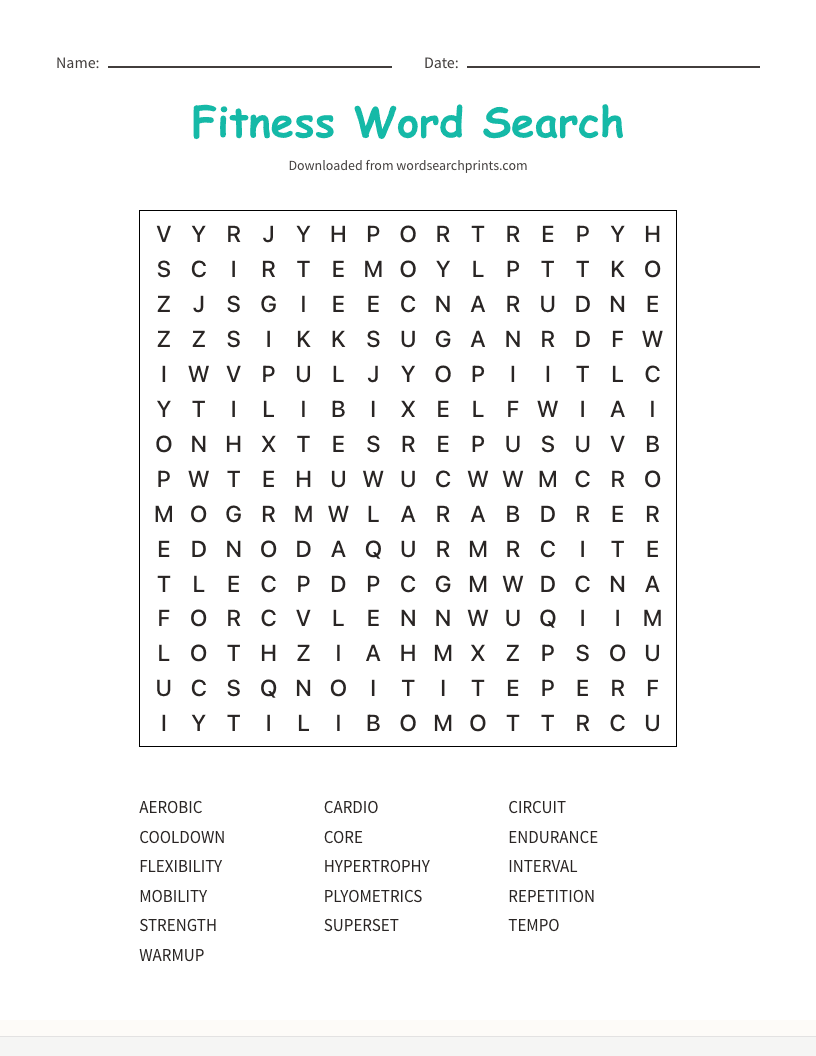 Healthcare Word Search Puzzles | Word Search