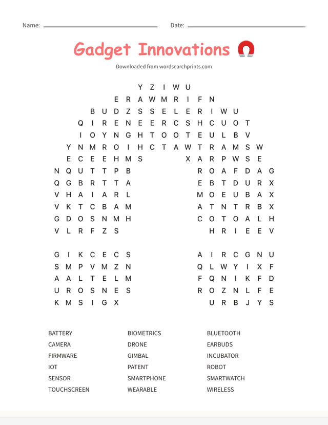 Technology Word Search Puzzles | Word Search