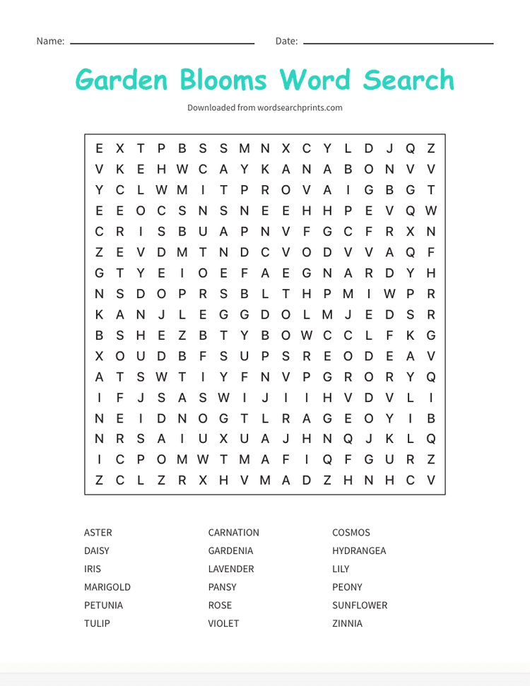 Nature Word Search Puzzles | Word Search