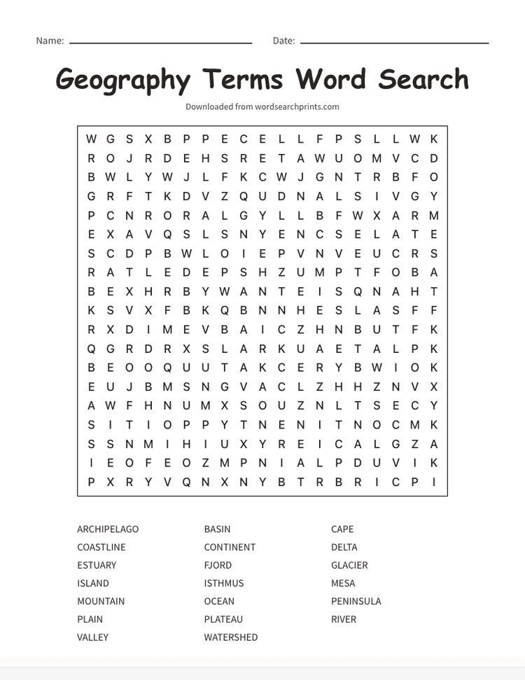 Ecology Word Search Puzzles | Word Search