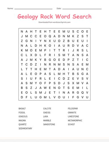 Science Word Search Puzzles | Word Search