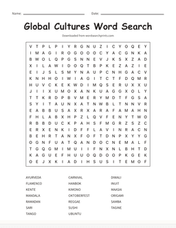 Countries Word Search Puzzles | Word Search