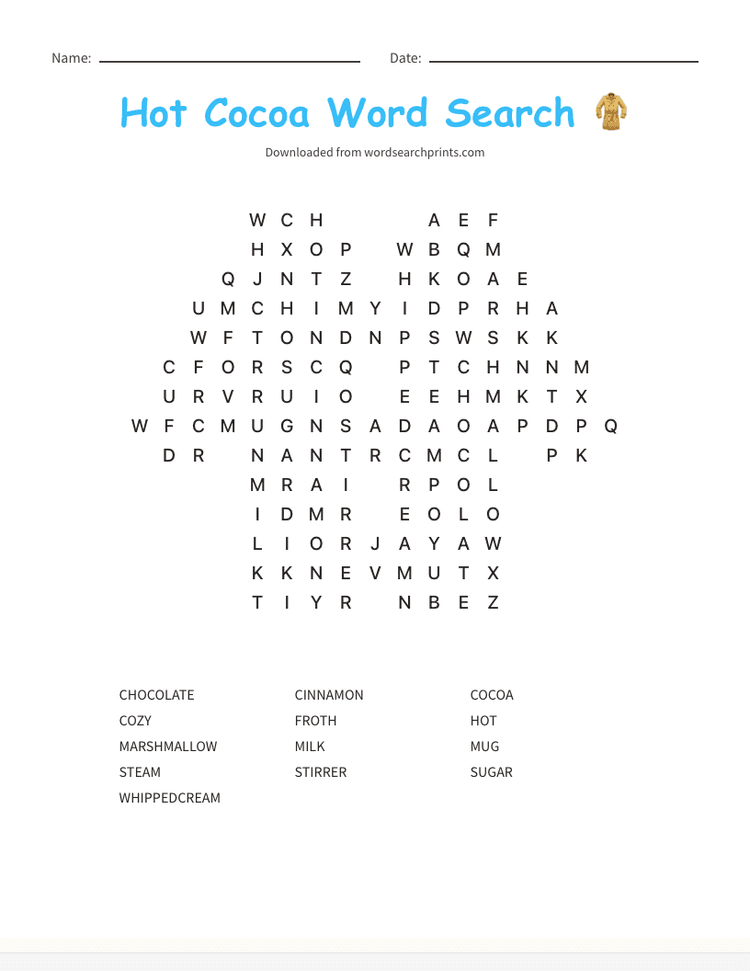 Winter Word Search Puzzles | Word Search