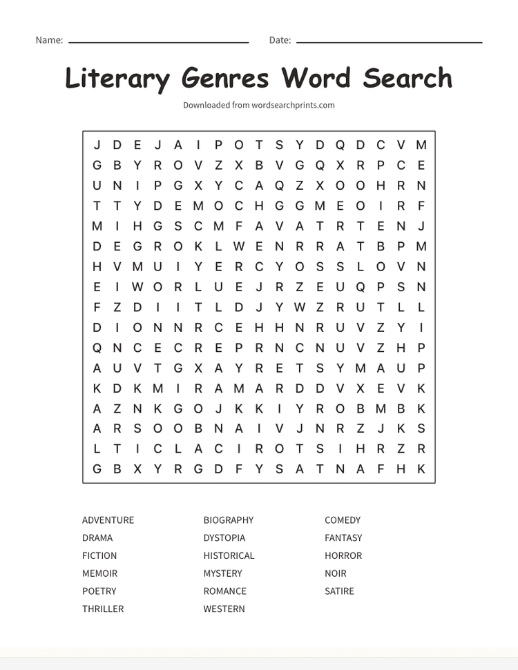 Mystery Word Search Puzzles | Word Search