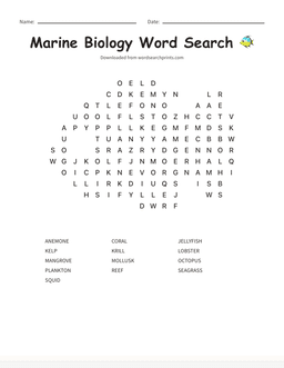 Middle School Word Search Puzzles | Word Search