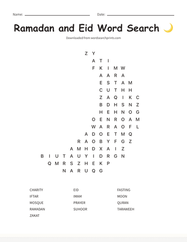 Islamic Word Search Puzzles | Word Search
