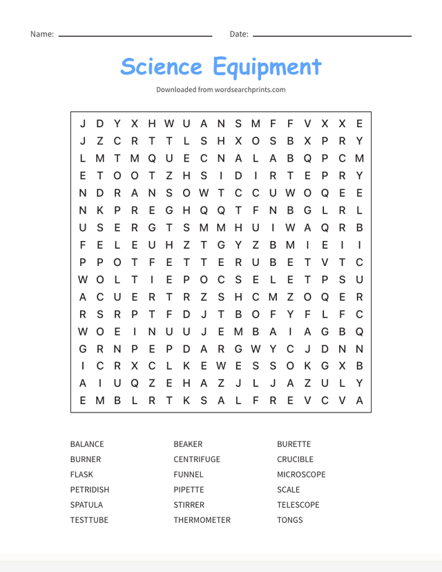 Elements Word Search Puzzles | Word Search