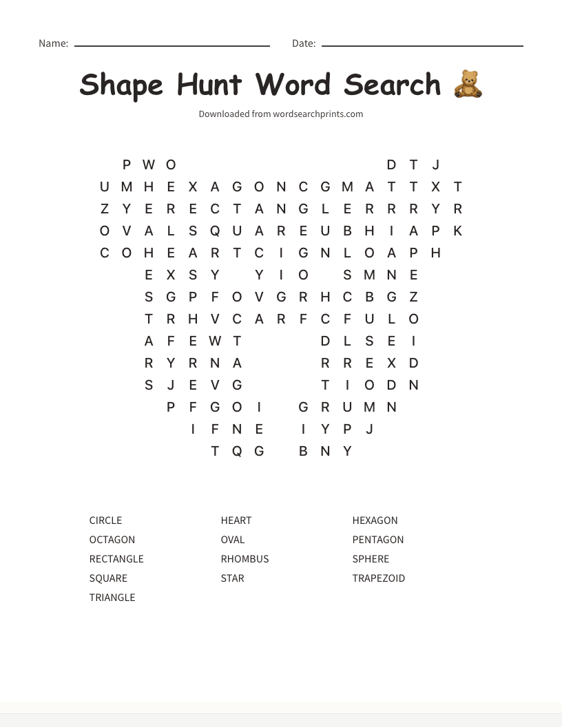 Easy Word Search Puzzles | Word Search