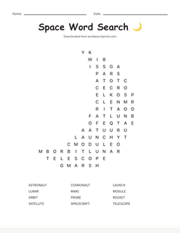 Easy Word Search Puzzles | Word Search