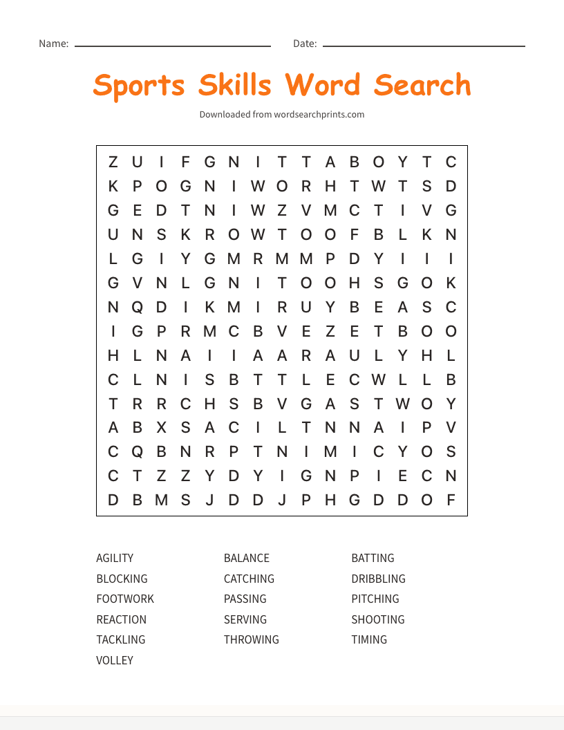 Health PE Word Search Puzzles | Word Search