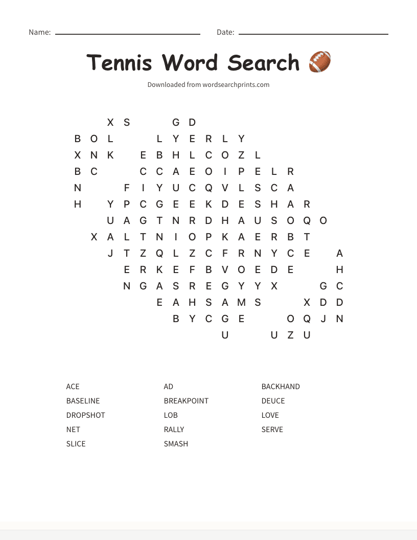 PE Word Search Puzzles | Word Search