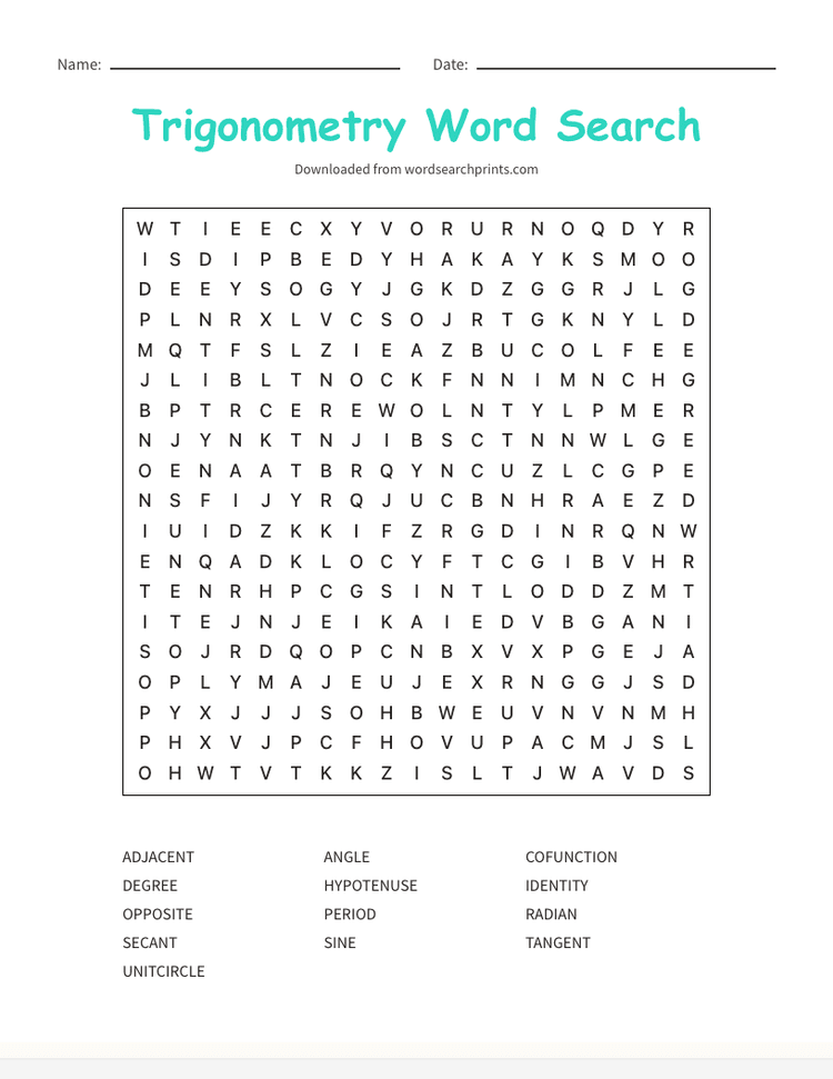 Printable Word Search Puzzles | Word Search