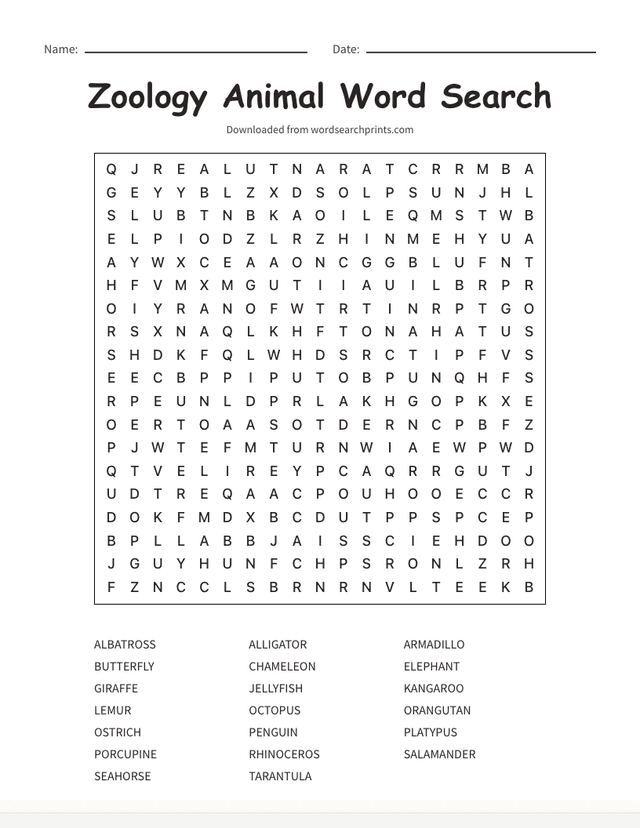 Biology Word Search Puzzles | Word Search